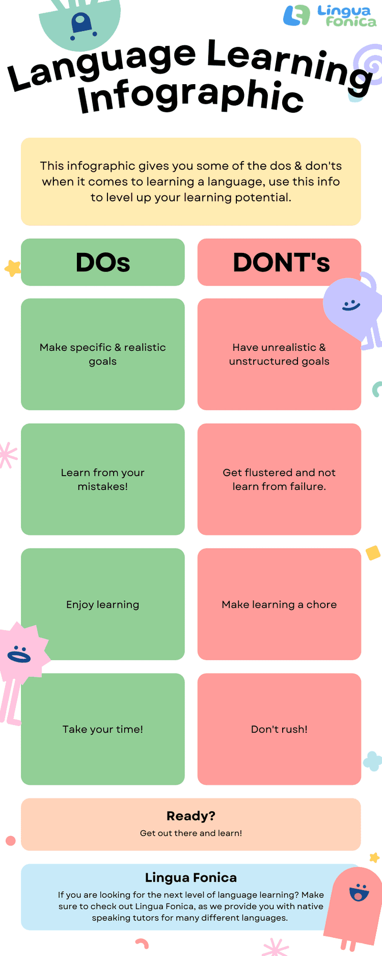 An infographic for kids learning a new language! · Lingua Fonica